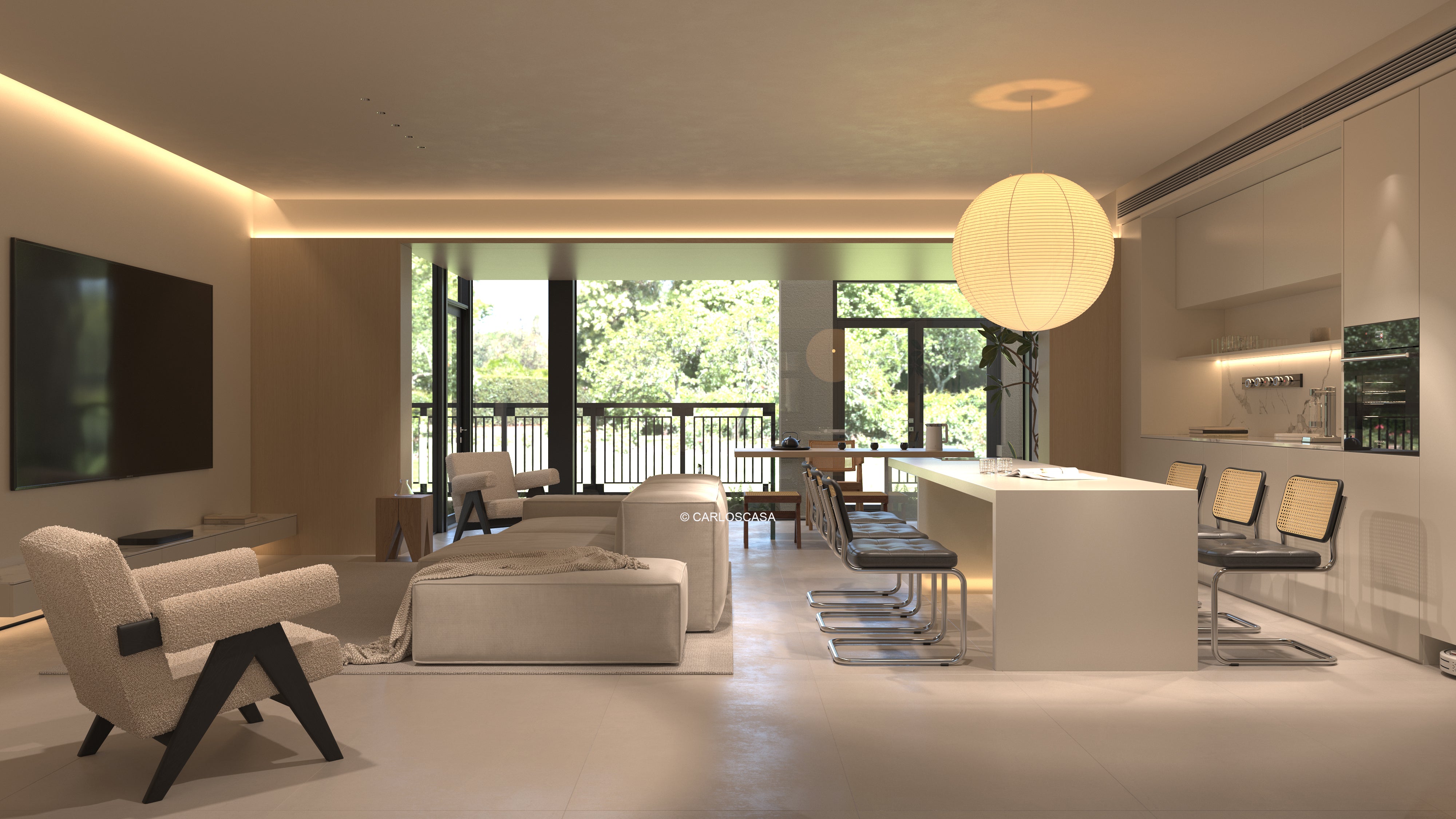 Embrace Modern Minimalism with Pierre Jeanneret Armchair, Isamu Noguch ...