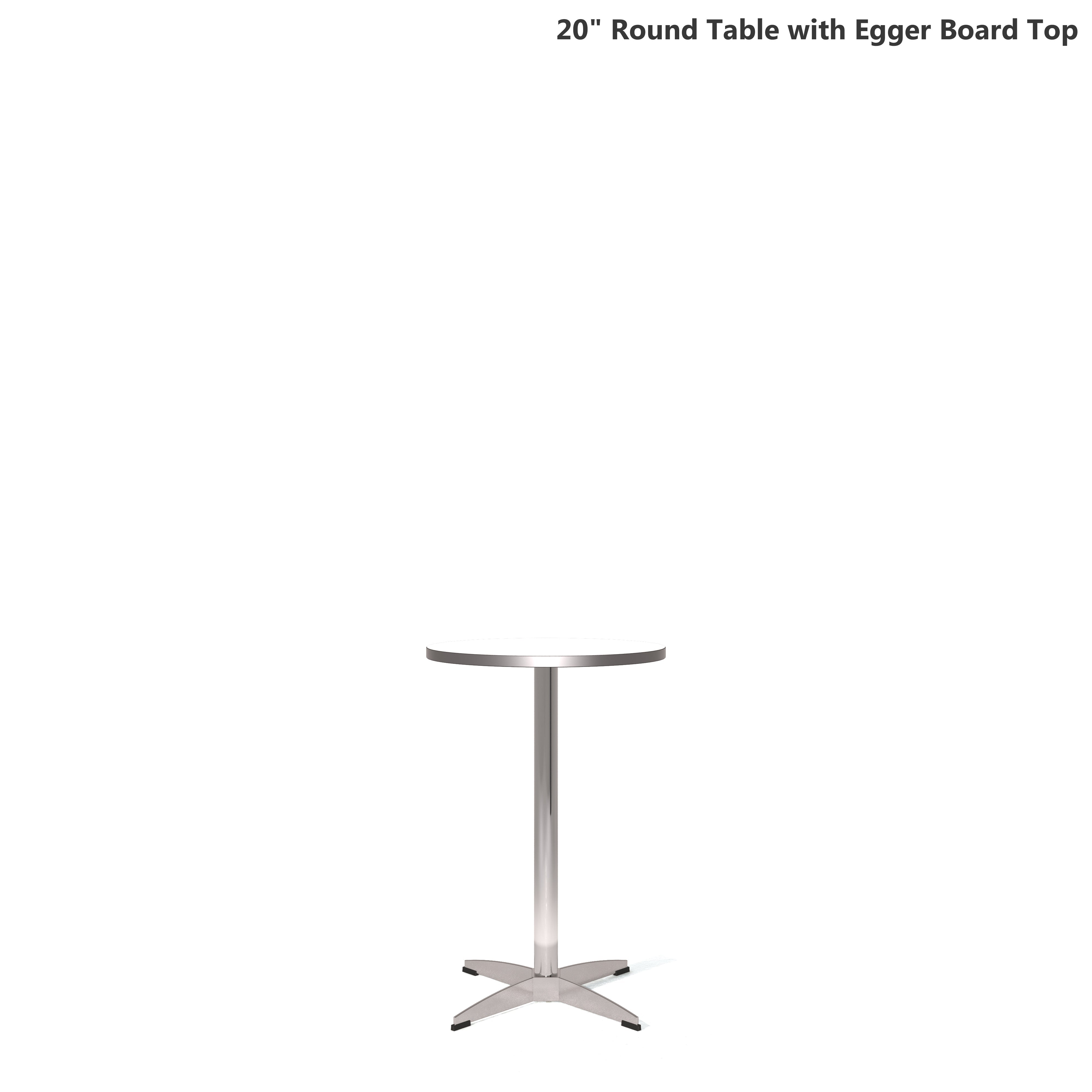 20"/25" Round Dining Table in Mid-Century Modern Vintage Eames Bauhaus ...