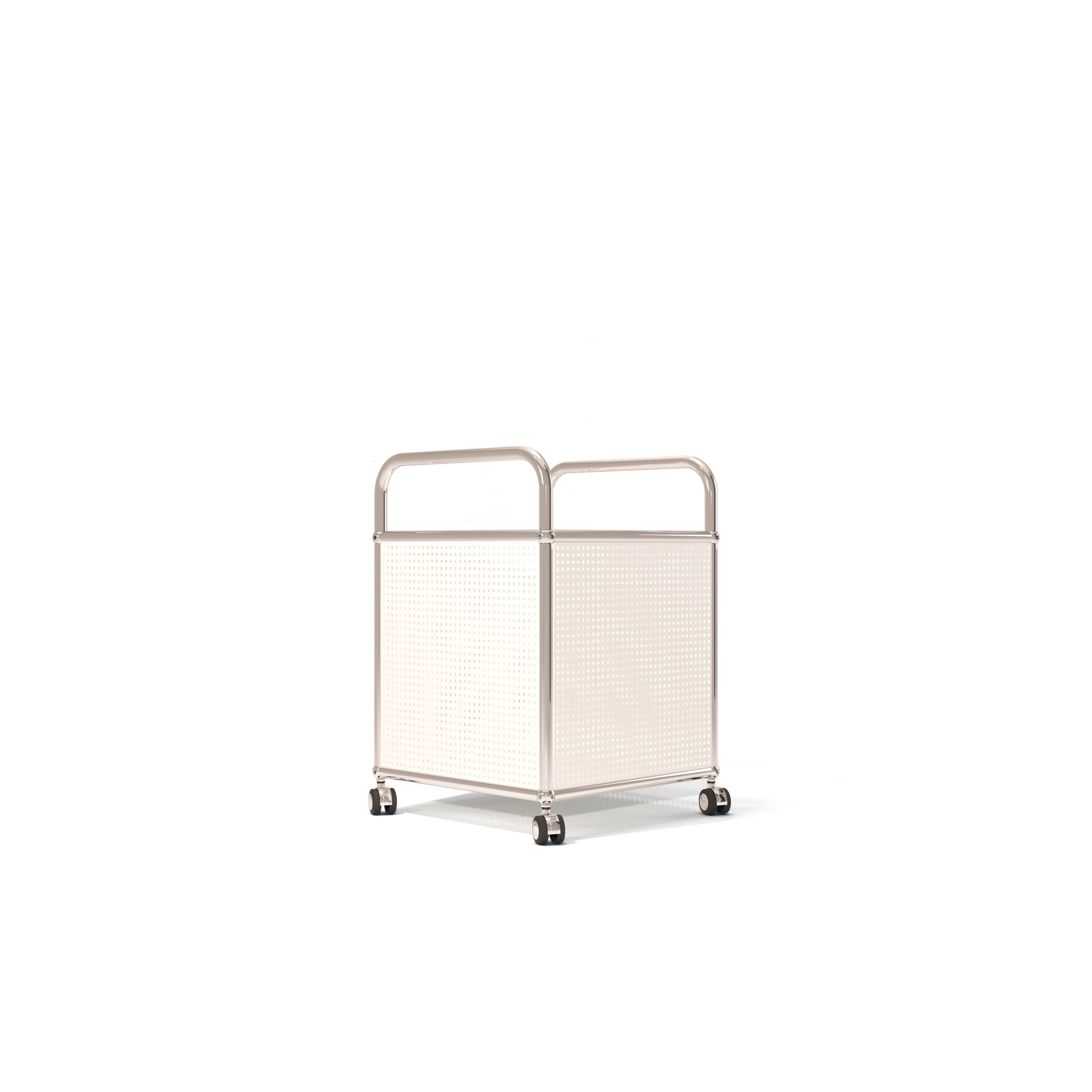 USM Haller Style Rolling Storage Cart for Book Storage Organizer on Wh ...
