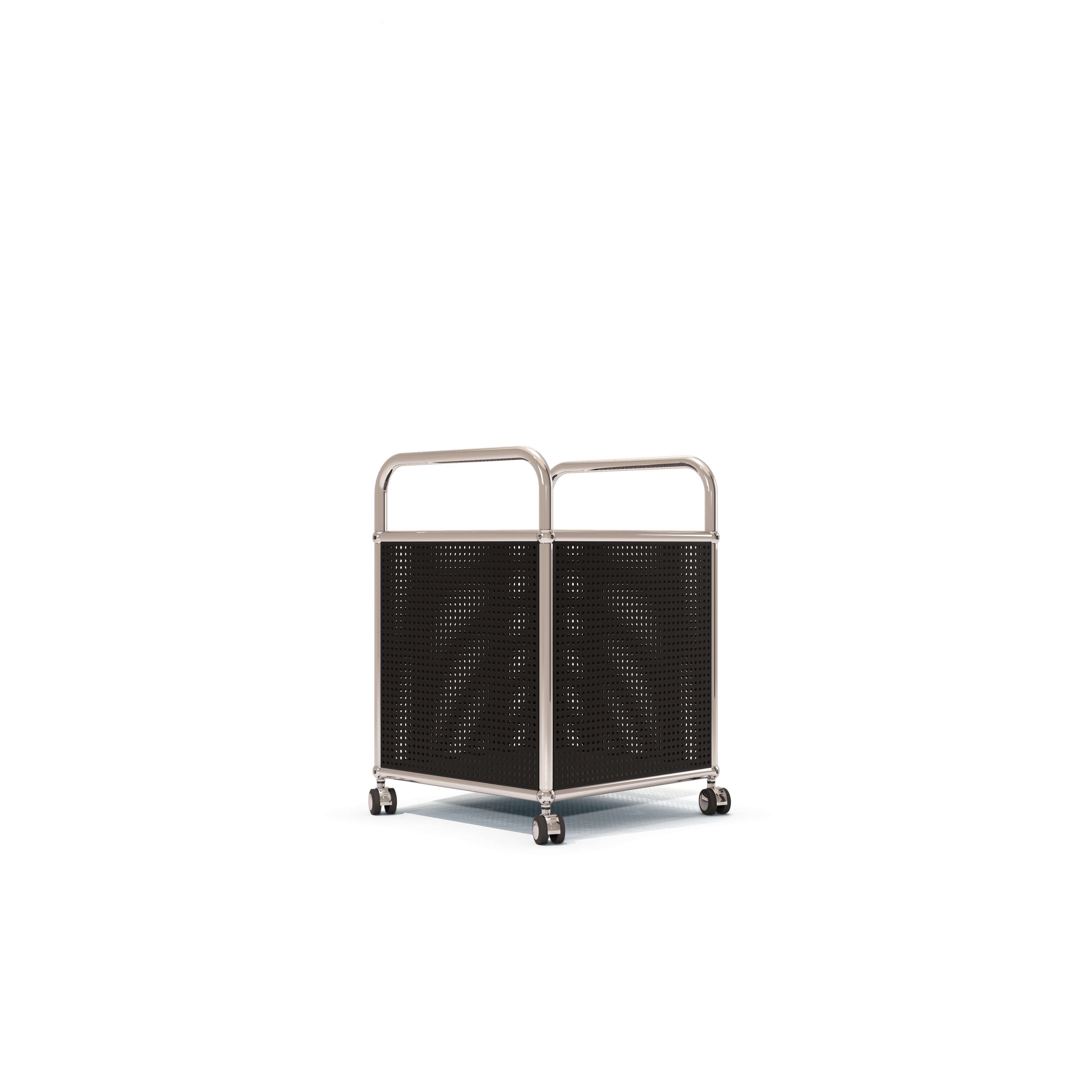 USM Haller Style Rolling Storage Cart for Book Storage Organizer on Wh ...