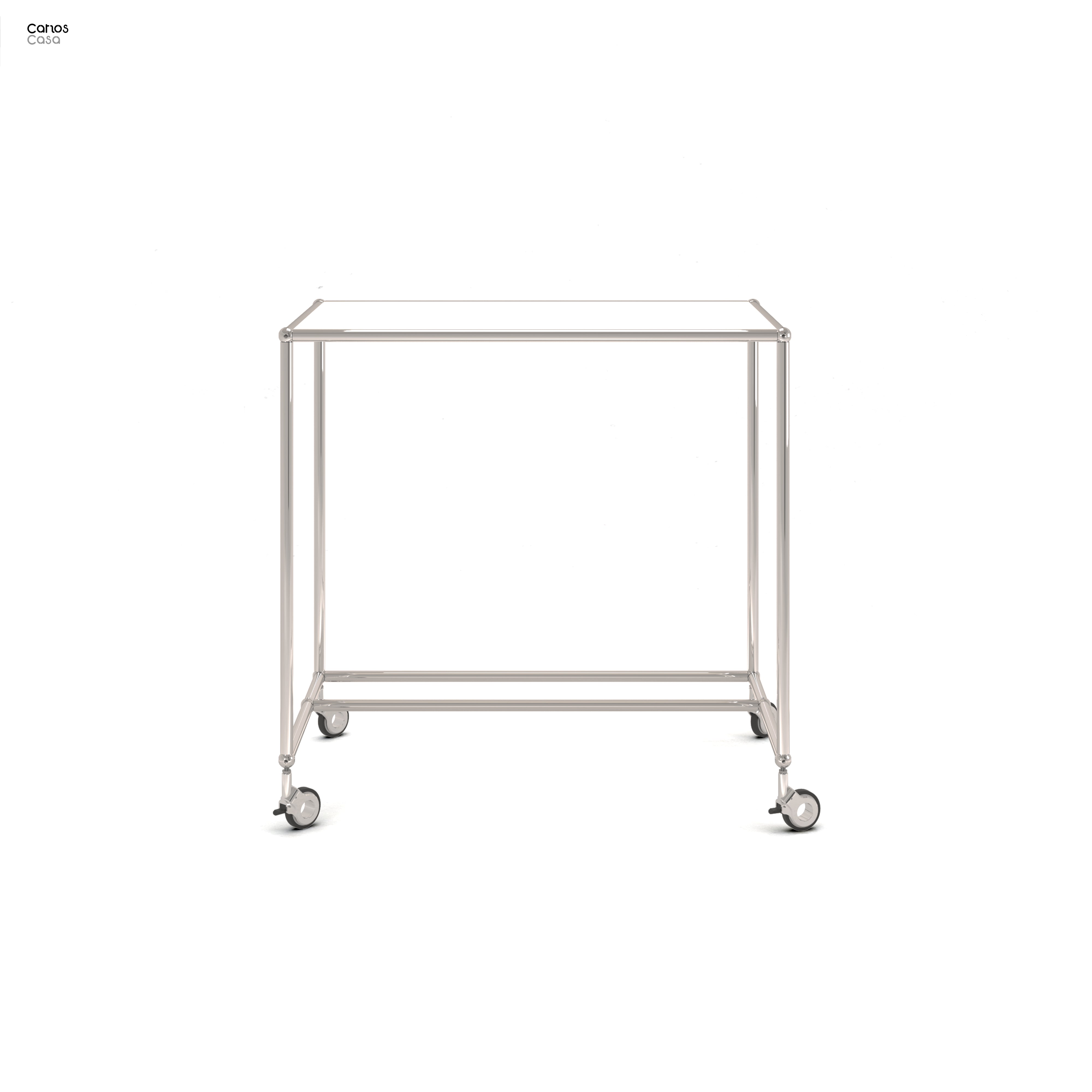 Carlos CASA Modern Vintage Mobile Rolling Table/ Desk for Mid-Century ...